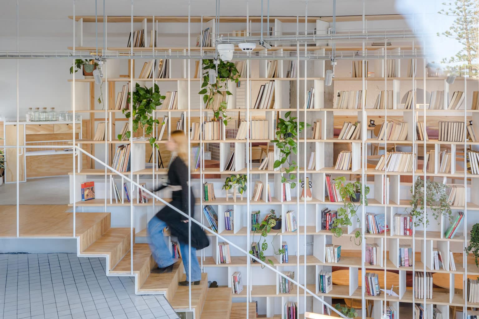 Architect Eleftheria Pyroudi designs Theorist library café in central ...